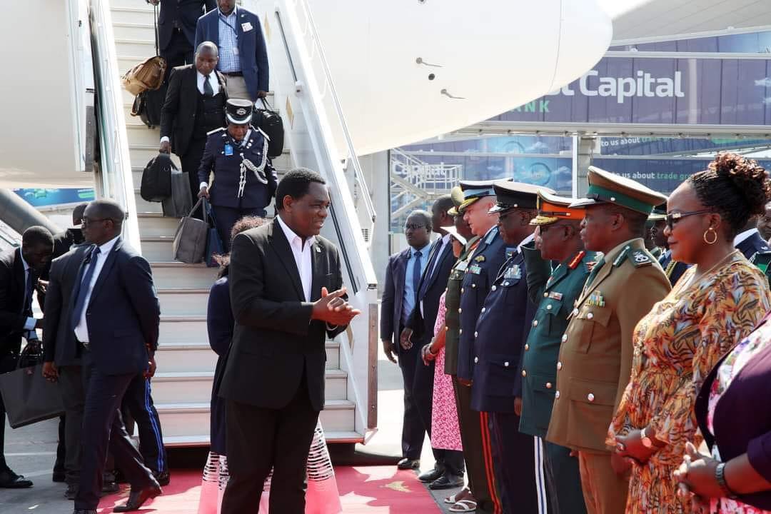 PRESIDENT HICHILEMA ARRIVES BACK HOME – The Zambian Observer