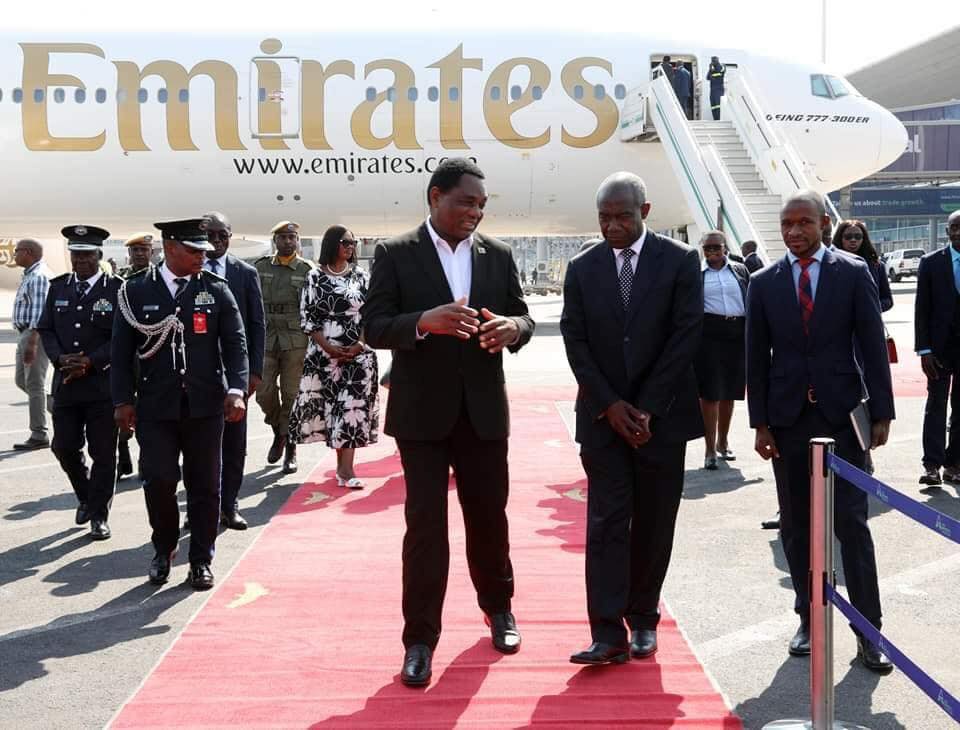 PRESIDENT HICHILEMA ARRIVES BACK HOME – The Zambian Observer