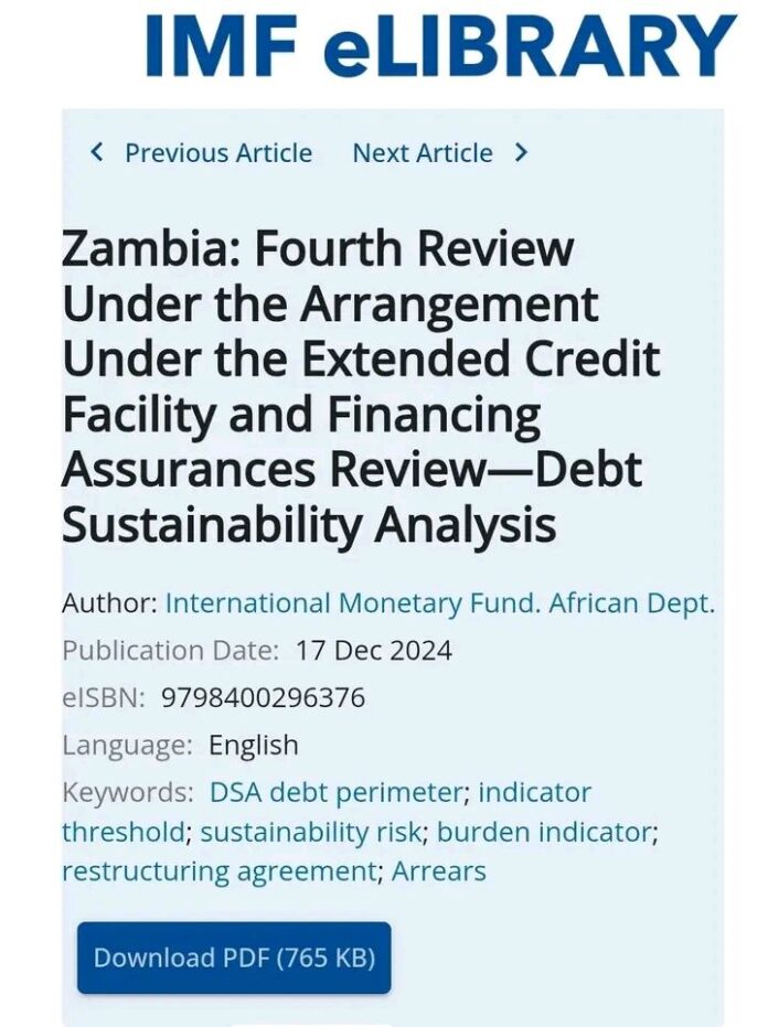 Zambia’s Debt; From $14.7billion in 2021 to $21.6 billion in December ...