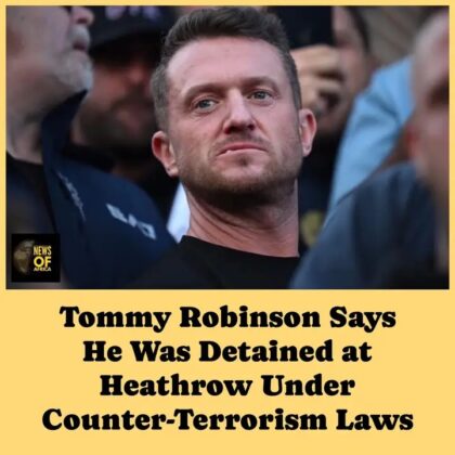 Far-right activist Tommy Robinson says he was detained by police at ...