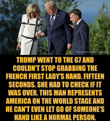 Trump’s Creepy Handshake With France’s First Lady Is Going Viral at the ...